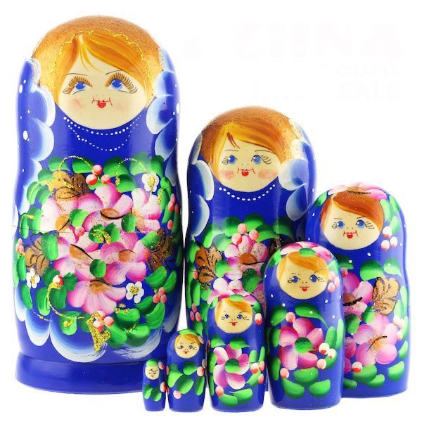 Babouchka bleue (7 pièces) | Dom Polski