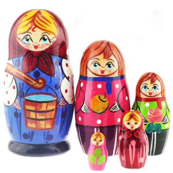 Babouchka filles (5 pièces) | Dom Polski